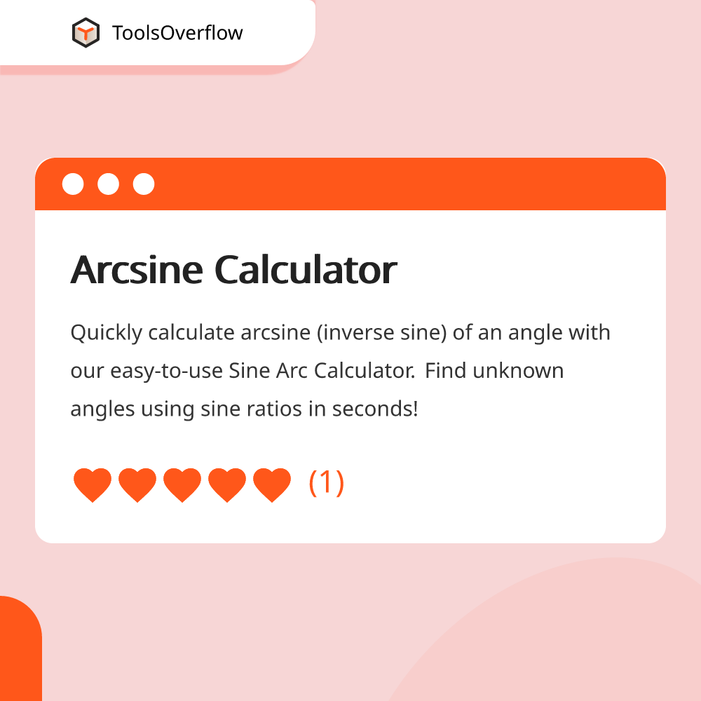 Arcsine Calculator | Calculate Inverse Sine Values