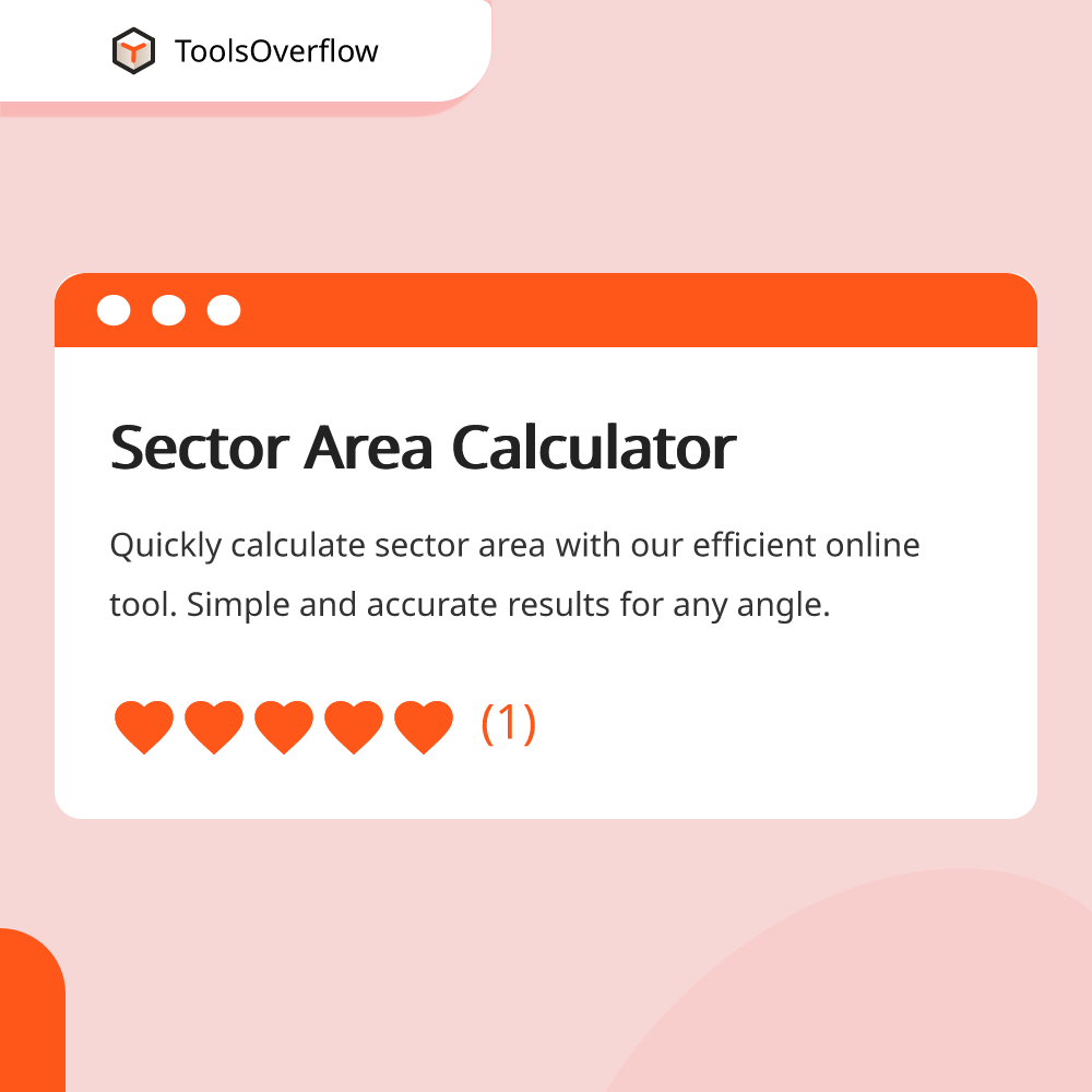 Sector Area Calculator