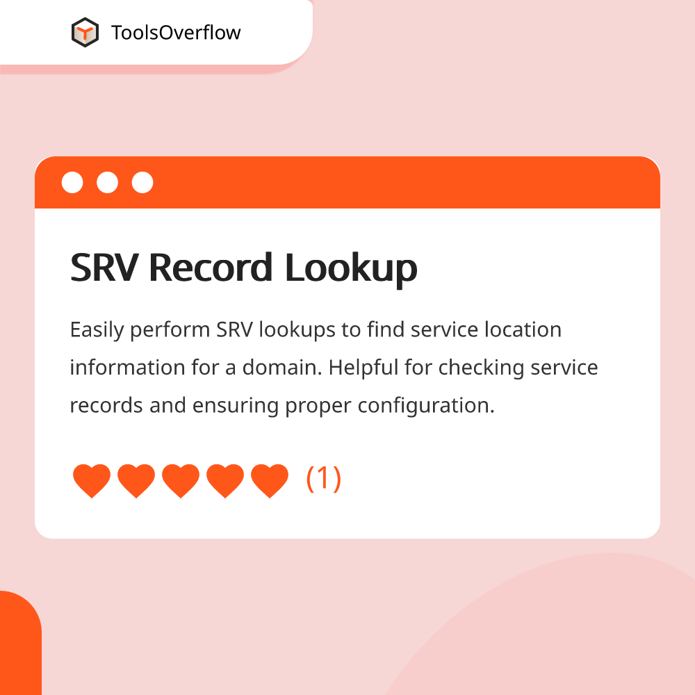 SRV Lookup Online