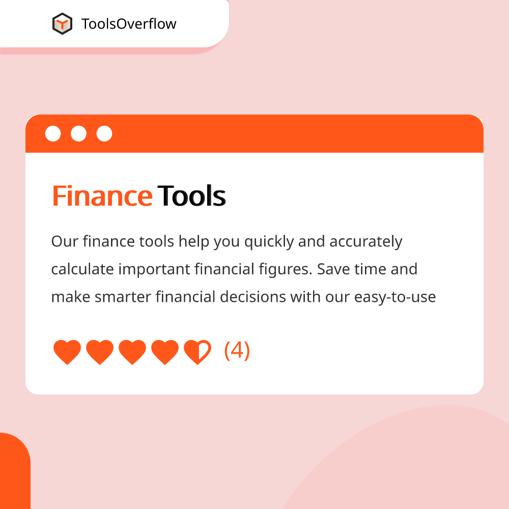 Free Finance Tools & Calculators