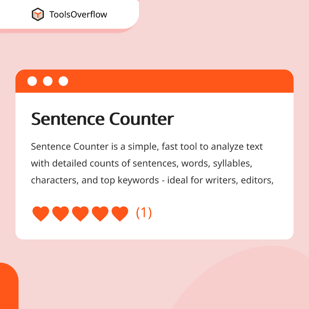 Sentence Counter - Count Sentences in any text